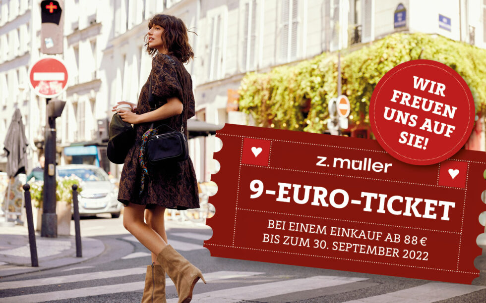 Unser 9 € September-Spar-Ticket | Modehaus Z.Müller